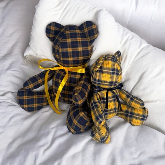 Colie Bears | Toys | Weighted Plaid Teddy Bears Without Faces ...